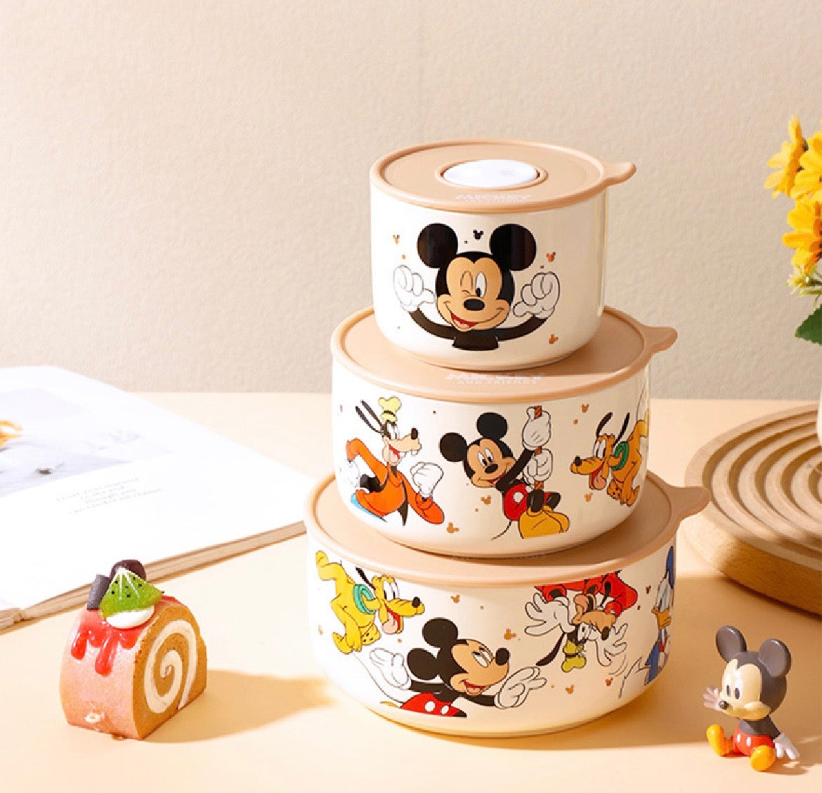 Disney “Mickey & Friends” Ceramic Storage Container Set — The Trendy House